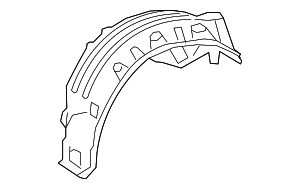 OEM 2012-2017 Toyota Prius V Wheelhouse Liner Part # 65637-47040 ...