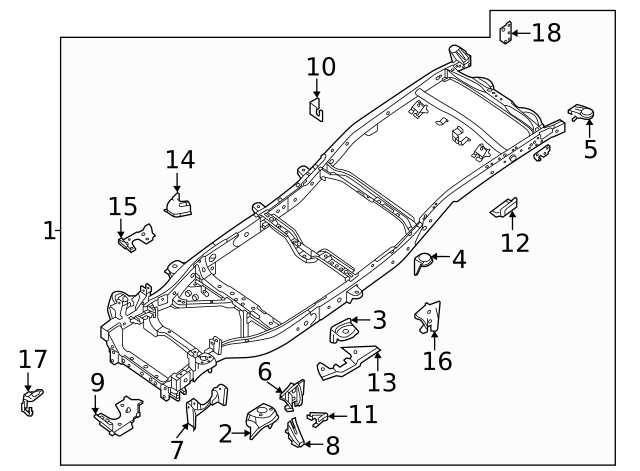 2020-2021 Nissan Frontier Stay Bracket 510A3-9BT2A | Ziegler Nissan of ...