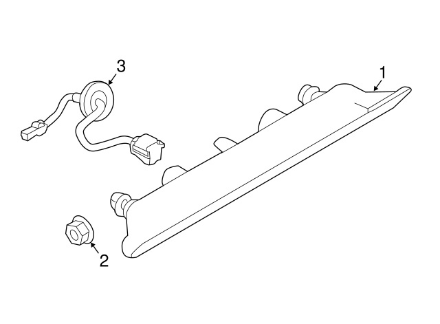 24167-3JA1A - Center High Mount Stop Light Wiring Harness 2013-2024 ...
