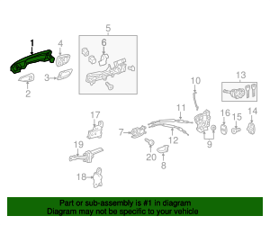 2010-2016 Lexus Handle, Outside 69210-0E010-A0 | OEM Parts Online