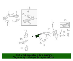 2010-2017 Lexus Handle, Inside 69206-75010-C0 | OEM Parts Online