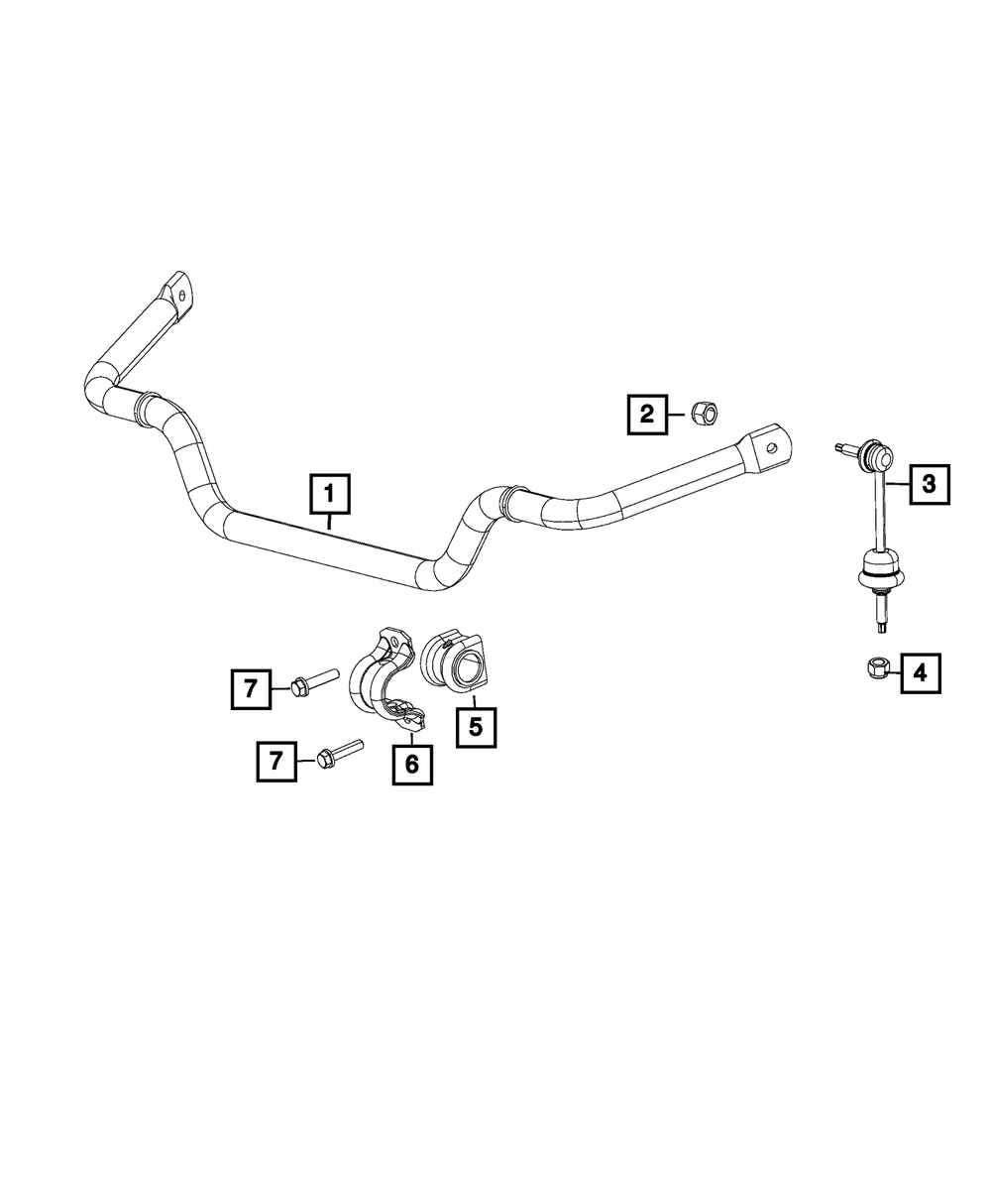 2022-2023 Jeep Wagoneer Front Stabilizer Bar 68423506AB | Canada Mopar ...