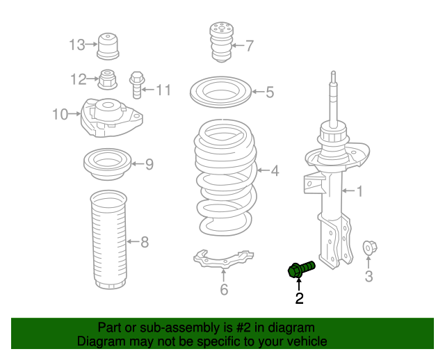 910105-014009 - Strut Bolt 2010-2020 Mercedes-Benz | Mercedes-Benz USA ...