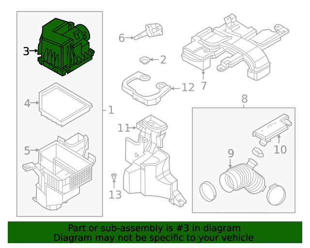 2020-2024 Nissan Sentra Upper Cover 16526-6LB0B | Nissan Parts OEM
