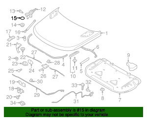 LR044832 - Hood Hinge Cap 2013-2022 Land Rover | AutoNation Parts