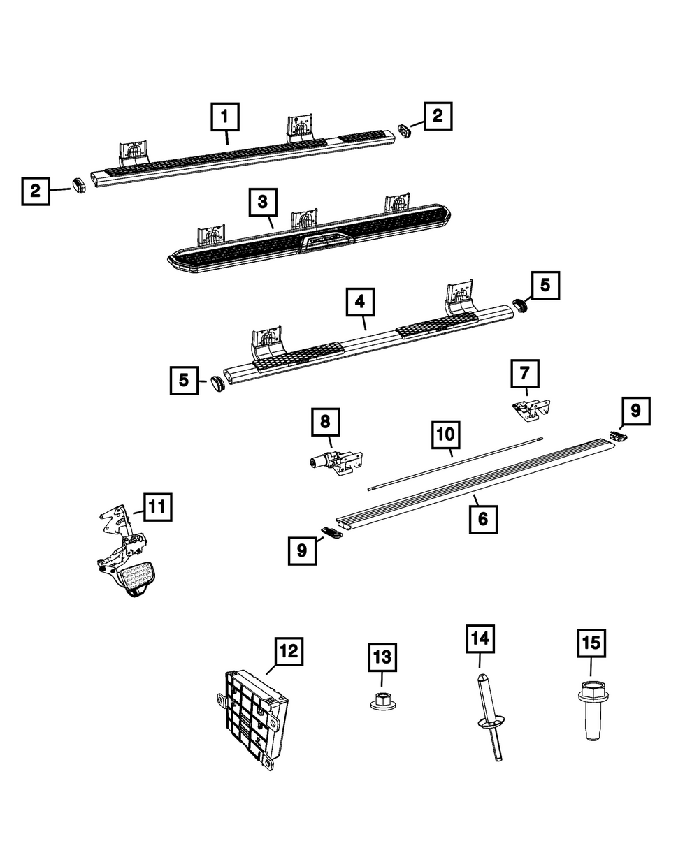 82216597AC - Bed Step, Rear 2024-2025 Ram 1500 | Mopar Wholesale Parts