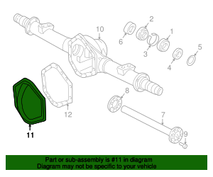 22891940 - Rear Axle Housing Cover 1988-2020 GM | Gateway Buick GMC Parts