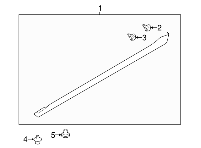 2013-2017 Subaru Rocker Molding 91112FJ141 | Subaru Parts Store