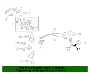 2008-2024 Toyota Lift-Gate Lock Striker Plate Bolt 90148-A0017 | Toyota ...