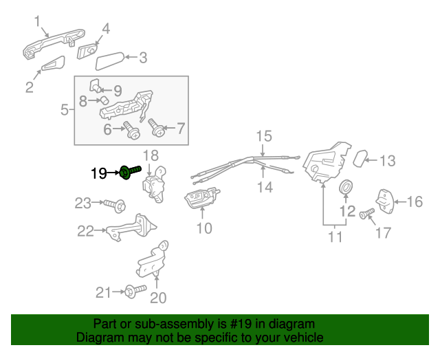 90080-10090 - Upper Hinge Bolt - 2009-2020 Toyota | OEM Genuine Toyota ...