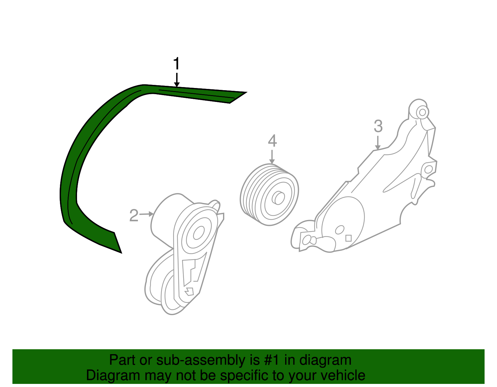 2007-2009 Nissan 350Z Serpentine Belt 11720-JK20A | My Nissan Part