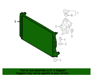 4F0-121-251-AF - Radiator 2005-2011 Audi | AutoNationParts.com