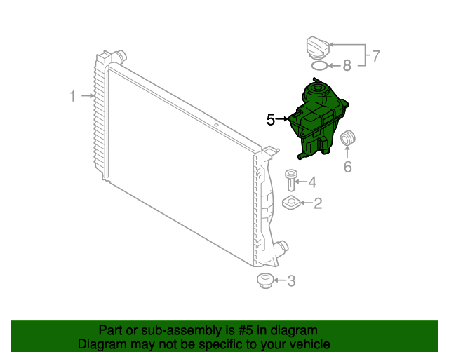 4F0-121-403-N - Reservoir Tank 2005-2011 Audi | Audi OEM Parts