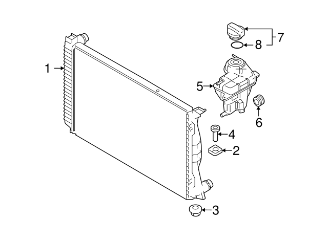 4F0-121-403-N - Reservoir Tank 2005-2011 Audi | Audi OEM Parts