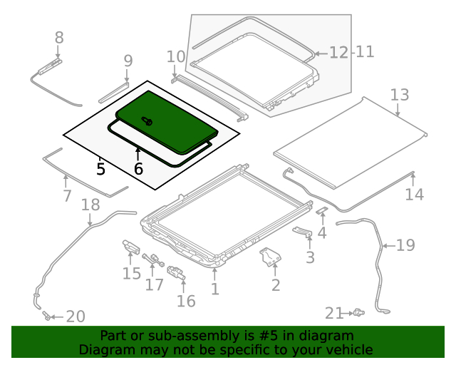 91210-9FV0A - Front Glass 2020-2024 Nissan | Nissan Parts & Accessories ...