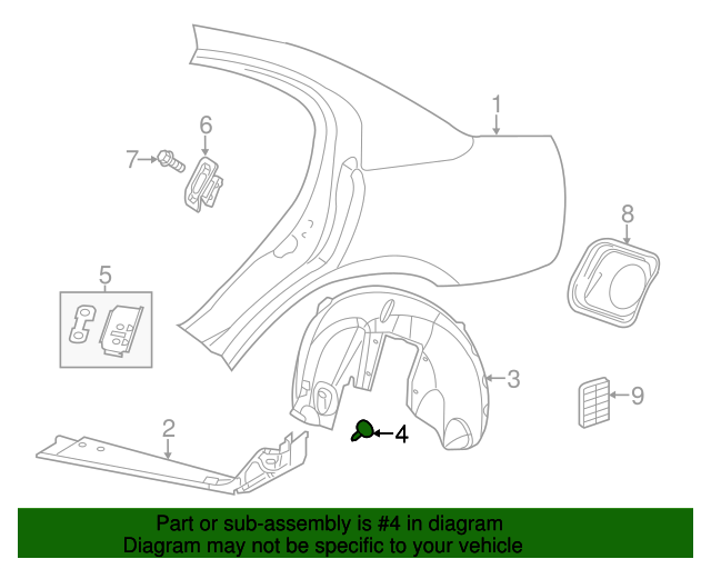 06510139AA - Push Pin - 2011-2023 Mopar | Mopar Parts Canada