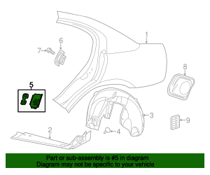 2011-2014 Dodge Charger Striker Retainer - Passenger Side (RH ...