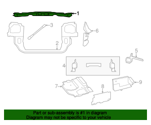 2008-2010 Mopar Radiator Closure Panel 68023327aa | TascaParts.com