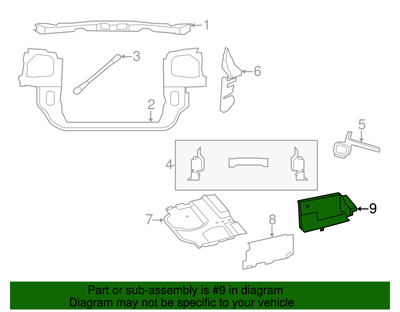 2008-2010 Mopar Splash Guard 05182055AB | Mopar Parts Canada