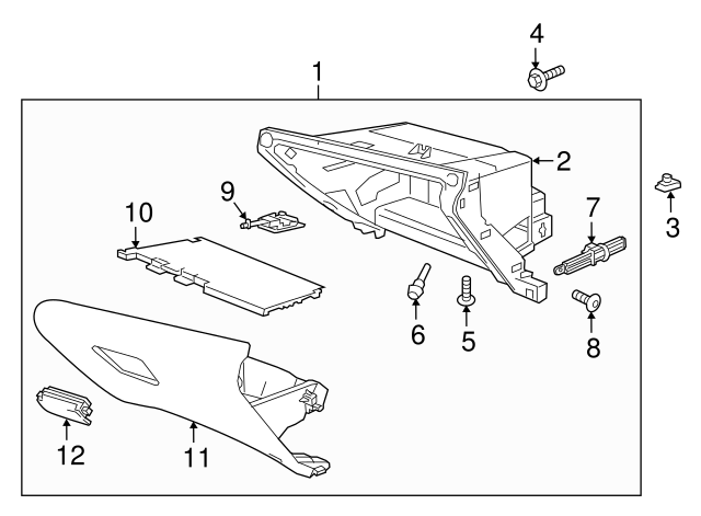 2016-2019 Buick Cascada M4x0.7x11.86 Multi-Purpose Bolt 11569991 ...