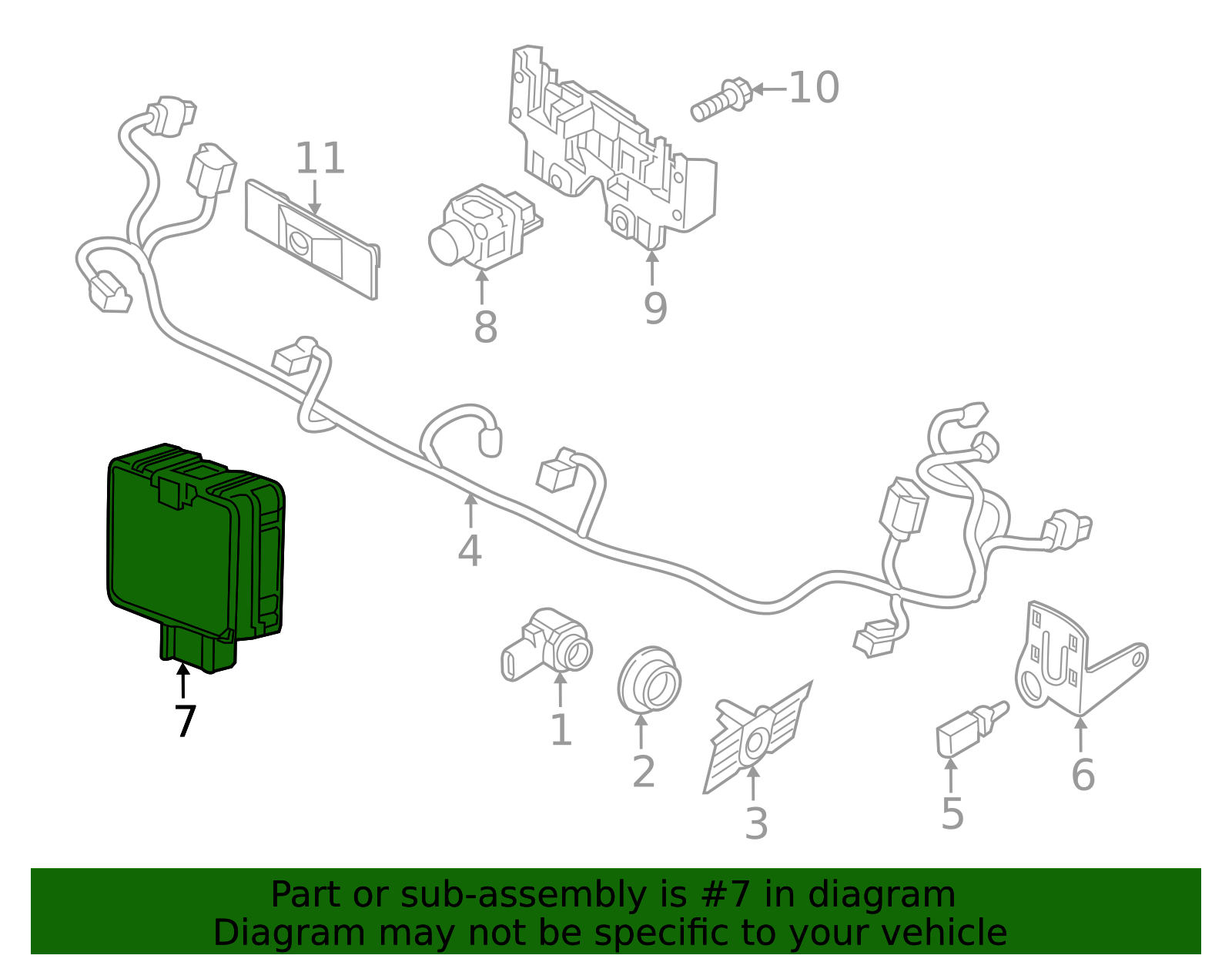 2018-2021 Volkswagen Distance Sensor 3QF-907-561-D | OEM VW Parts Haus