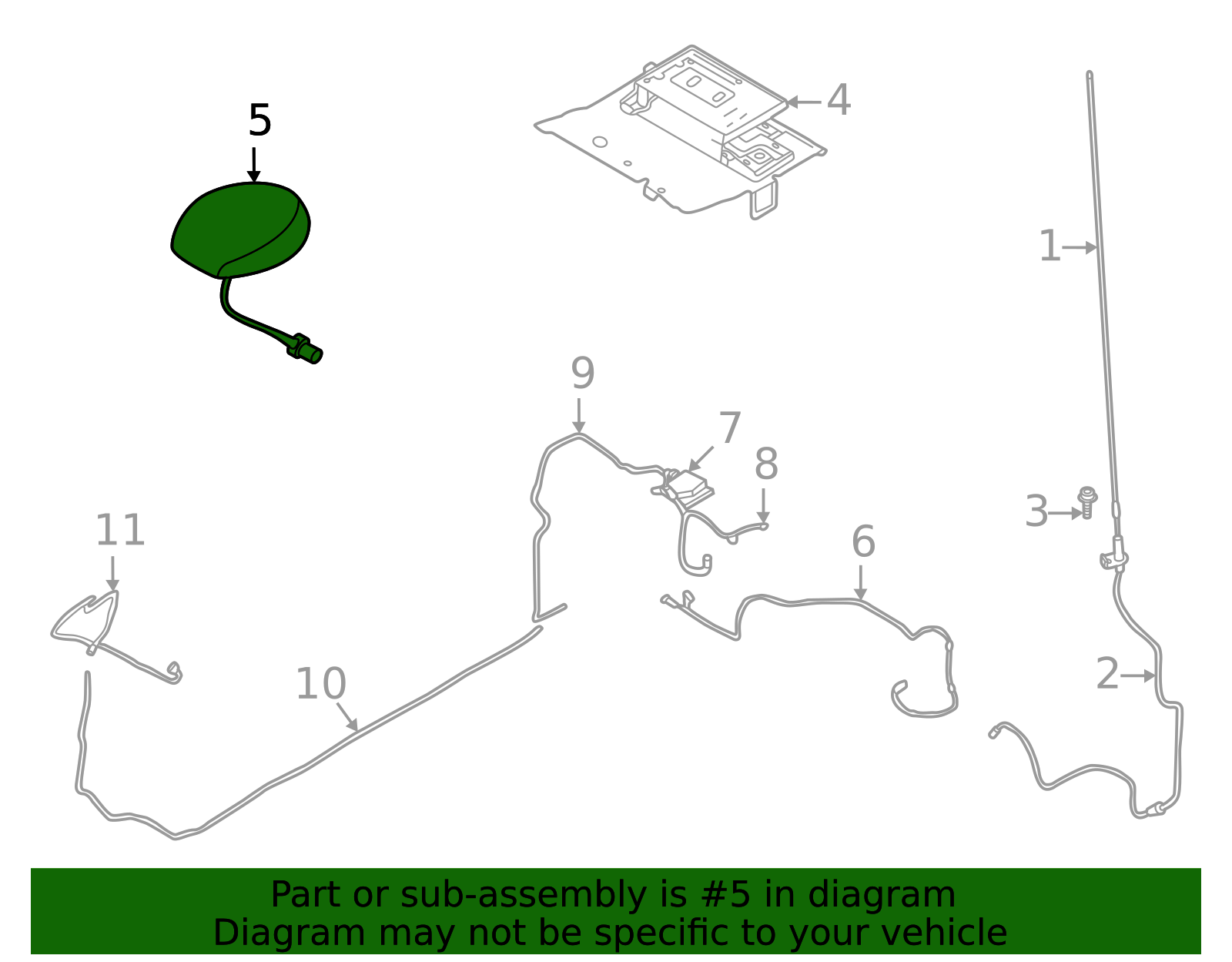 2021-2024 Ford Bronco Antenna M2DZ-10E893-B | OEM Parts Online