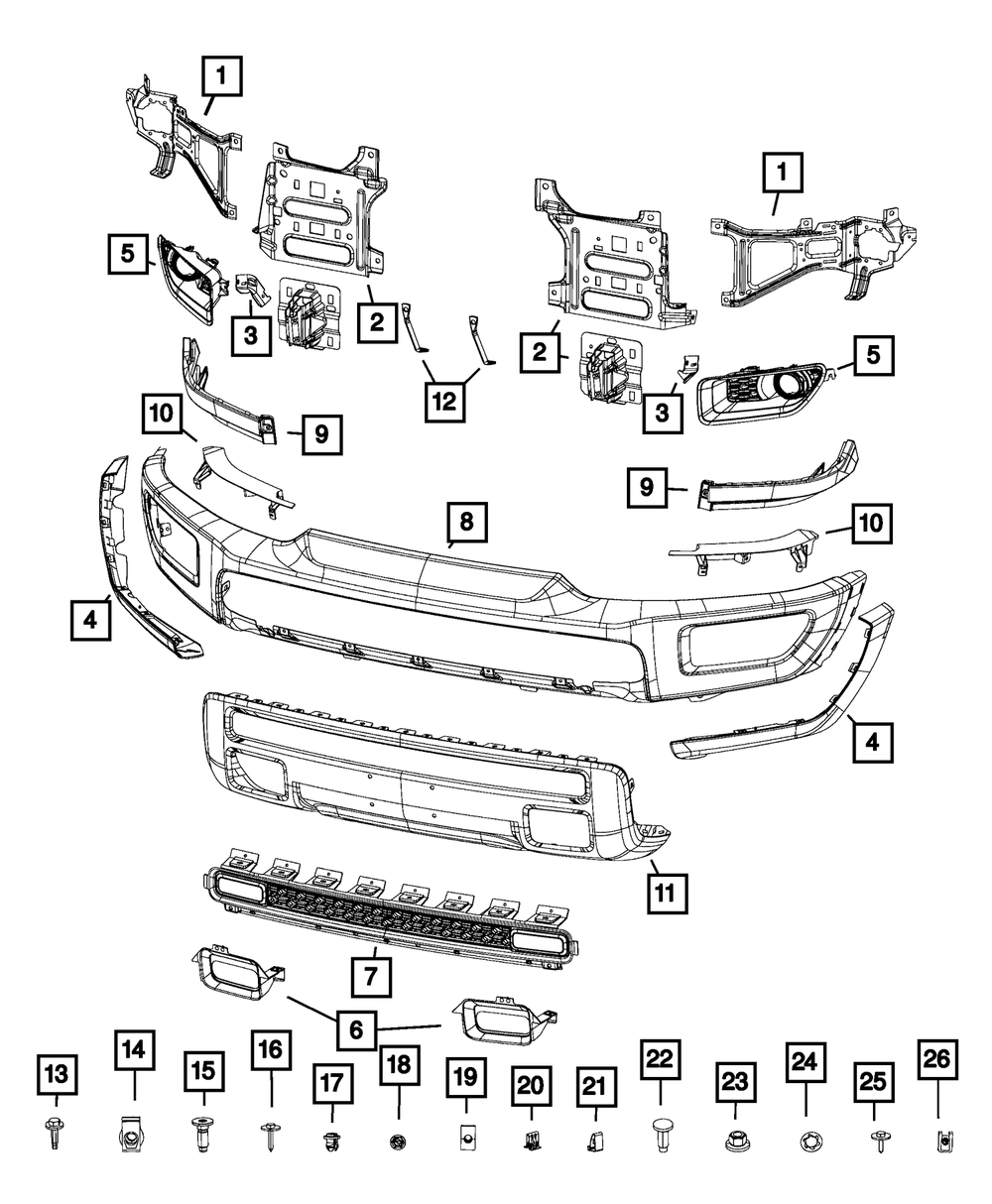 2016-2024 Ram Hider Panel Bracket Kit 68340904AA | My Mopar Parts