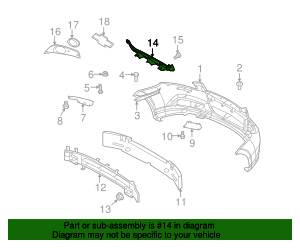 2009-2011 Chevrolet Aveo5 Front Bumper Fascia Air Deflector 96820334 GM ...