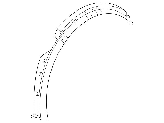 23315197 - Front Driver Side Wheel Opening Front Molding 2015-2019 ...