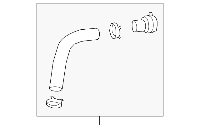 2018-2021 Hyundai Kona Lower Hose 25415-J9200 | QuirkParts