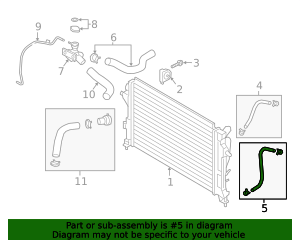 25420-J9200 - Automatic Transmission Oil Cooler Hose 2018-2021 Hyundai ...