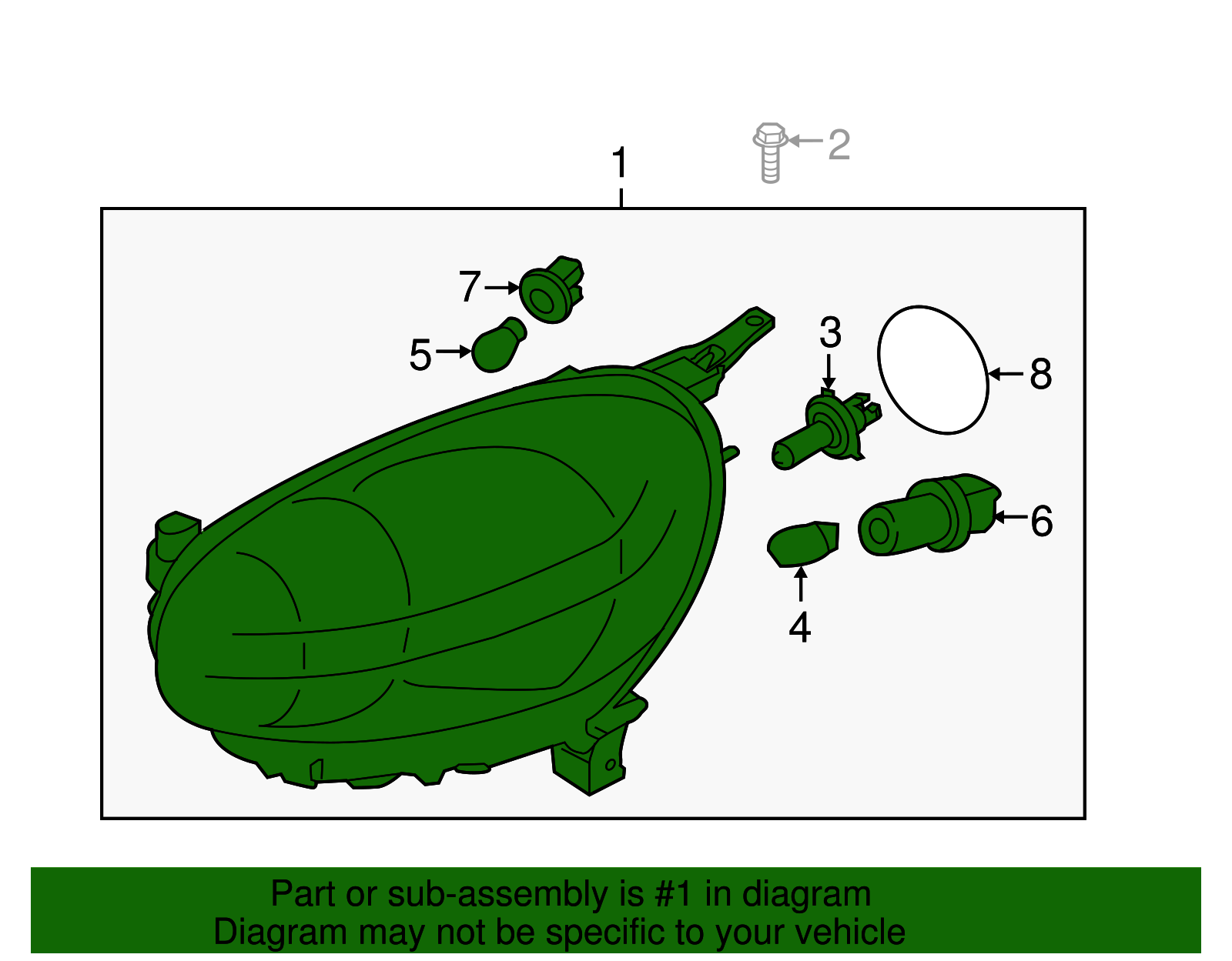 26010-3AN0B - Headlight Assembly 2012-2014 Nissan Versa | AutoNation Parts