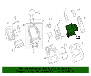 2020-2025 Cadillac Lumbar Support 13558038 GM | GMPartsDirect.com