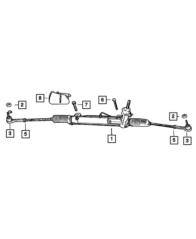 MOPAR RACK AND PINION GEAR - R4809964AE - R4809964AE | Mopar Online Parts