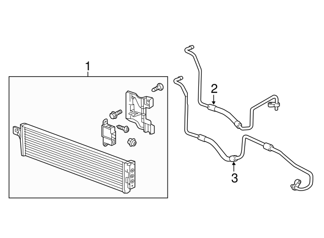 84023042 - Automatic Transmission Auxiliary Fluid Cooler 2016-2020 ...