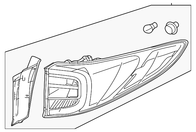 2019-2025 Acura RDX Tail Lamp Assembly 33500-TJB-A01 | AcuraPartsNow.com