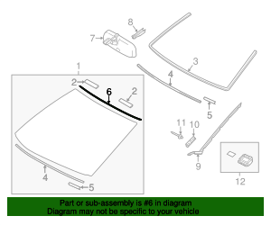 75533-53050 - Windshield Molding 2014-2024 Lexus | AutoNation Parts