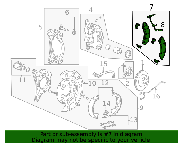 2020-2024 GM Brake Pads 85149489 GM | GMPartsDirect.com
