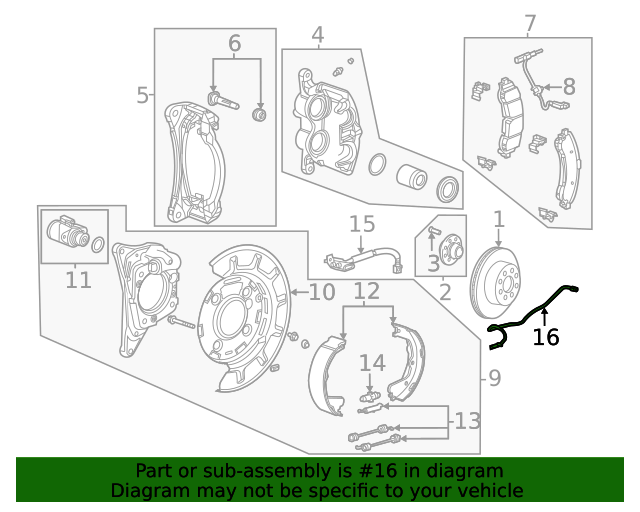 2020-2024 GM Rear Passenger Side Wheel Speed Sensor 85564677 GM ...