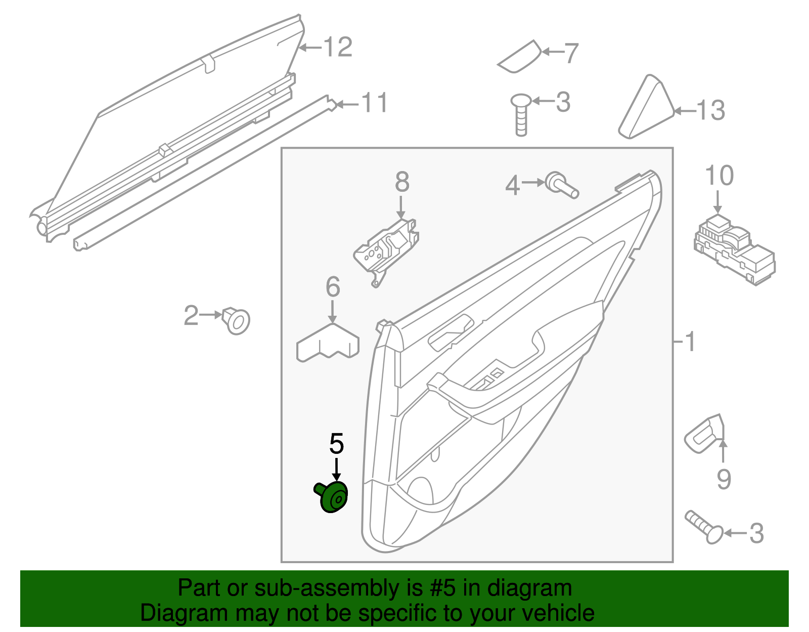 Genuine OEM Door Trim Panel Upper Clip Part# 82315-27000 Fits 2001-2025 ...