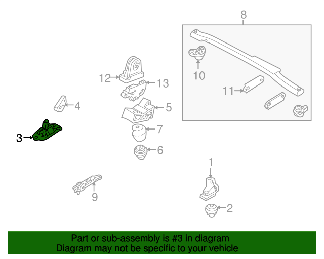 30776354 - Side Mount - 2001-2008 Volvo S60 | Volvo OEM Parts Direct