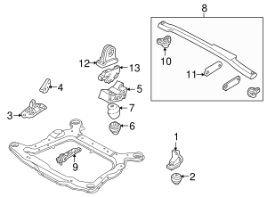 2001-2011 Volvo Torque Rod Bracket 8666204 | TascaParts.com