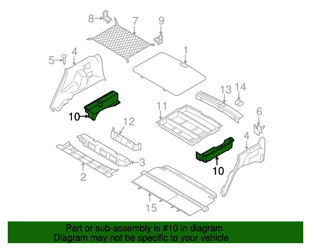 2005-2010 Kia Sportage Compartment - Driver's Side (LH) 85715-1F100EZ ...