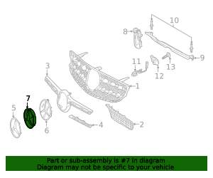 253-888-66-00 - Grille Emblem Bracket 2020-2023 Mercedes-Benz ...