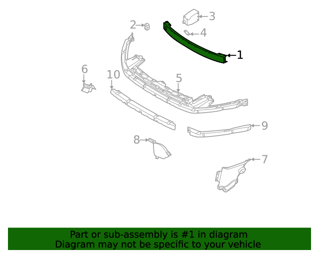LR136981 - Impact Bar 2020-2023 Land Rover | Land Leaping Genuine ...