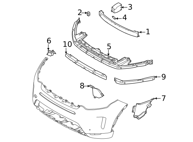 Genuine OEM Impact Bar Part# LR136981 Fits 2020-2023 Land Rover: Up To ...