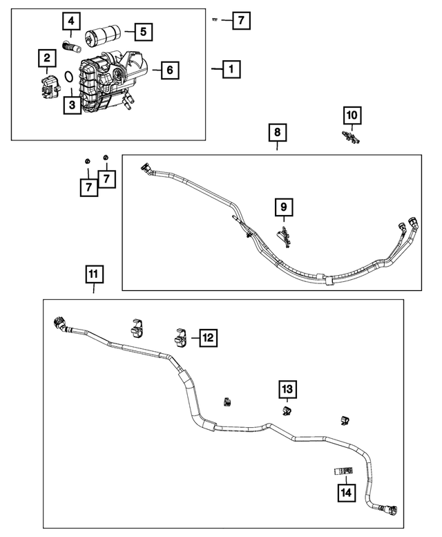 2013-2015 Mopar Fuel Line Clip 68166801AA | Mopar Estores