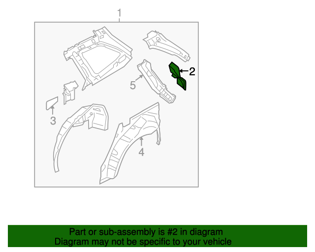 2010-2014 Subaru Outback Upper Reinforced 51575AJ02A9P | Subaru Parts Store