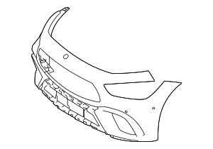290-885-07-00-9999 - Exchange Trim, Bumper Mercedes-Benz USA Parts
