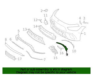 290-885-91-00 - Spoiler 2019-2023 Mercedes-Benz | AutoNationParts.com